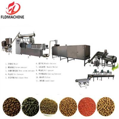 China Fish Feed Extruder Processing Line for Corn Wheat Starch Meat Grinding Equipment for sale