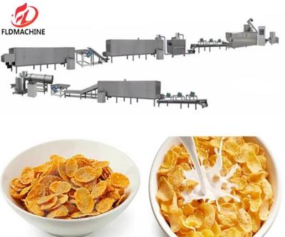 China Adjustable Frequency Breakfast Cereal Corn Flakes Production Line for Mild Processing for sale