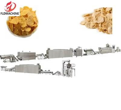 China High Speed Inverter Controlled Puffing Corn Flakes Production Line for Snacks Cereal Food for sale