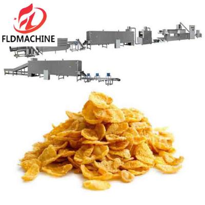 China Low Consumption Corn Flakes Making Machine for Big Capacity Breakfast Production Line for sale