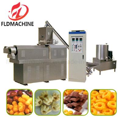 China Fully Automatic Corn Curls Snacks Food Fried Cheetos Extruder Kurkure Making Machine for sale
