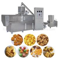 China Automatic Fried Corn Bugles Flat Chips Puff Snacks Food Extruder Making Machines for sale