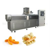 China Automatic Fried Corn Bugles Flat Chips Puff Snacks Food Extruder Making Machines for sale