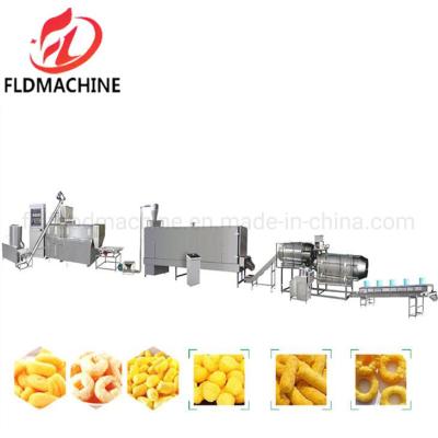 China Puffed Corn Curl Snack Cheetos Kurkure Extruder Machine for sale