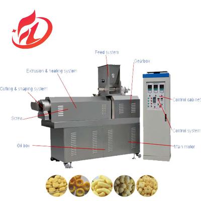 China Corn Puff Snacks Maize Flakes Breakfast Cereals Making Machine for Container Loading for sale
