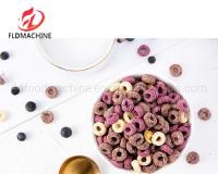 China Corn Puff Snacks Maize Flakes Breakfast Cereals Making Machine for Container Loading for sale