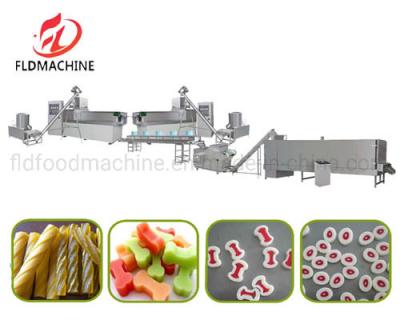 China Food Making Plant Pellet Dry Pet Dog Extruder Machines Line for sale