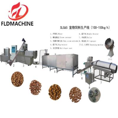 China 22X2X4m Delta Electric Pet Fish Food Pellet Processing Machine for Automatic Feeding for sale