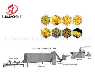 China Automatic Electric Industrial Macaroni Pasta Extruder Production Line for 150kg/Hr for sale