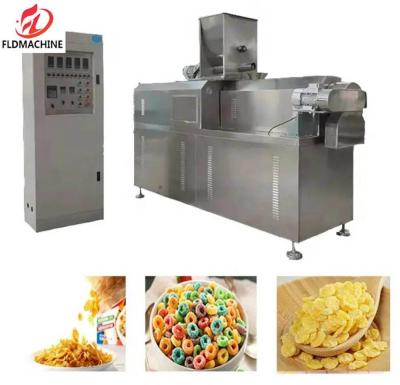 China Corn Flakes Snack Cheese Ring Extruder Making Machine for Artificial Rice Grains for sale