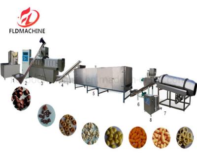 China Automatic Extrusion Technology Kurkure Snack Processing Machine for Flavored Coating for sale