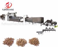 China 15*3*5.0 Wheat Flour Automatic Floating Sinking Pet Dog Feed Pellet Processing Machine for sale