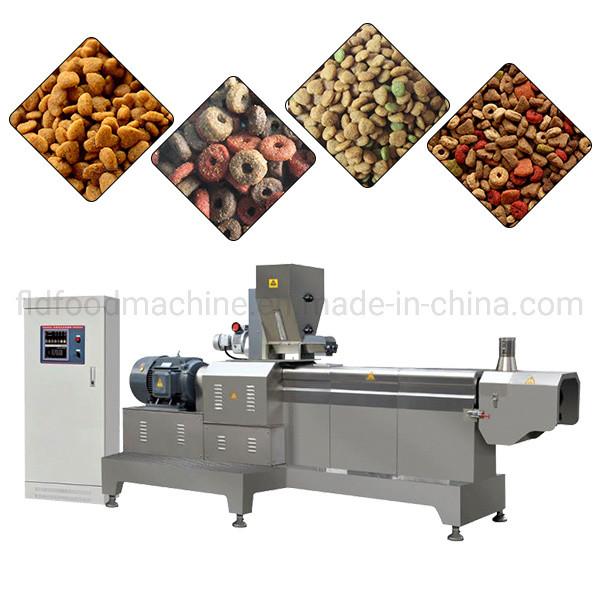 Quality 250kg/Hr Capacity Dry Pet Food Pellet Processing Making Extruder for Flavoring Process for sale