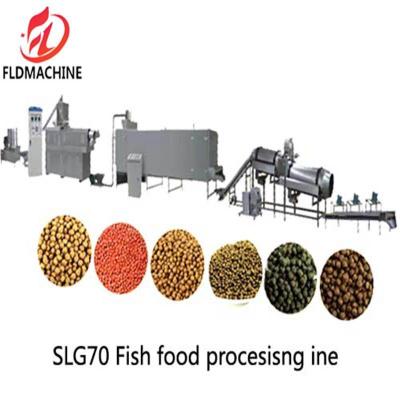 China Feed Hammer Mill Twin Screw Fish Food Pellet Expander Extruder Machine Line Size 15*4.0*3.0 for sale