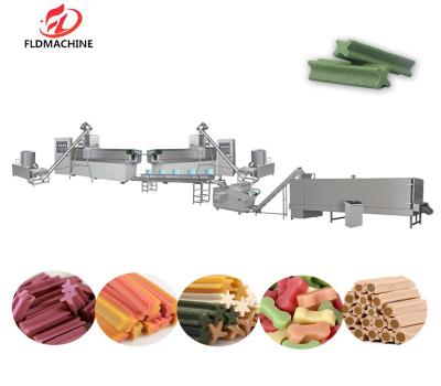 China Twin Screw Extrusion Dog Chew Sticks Processing Machine for Grain Feed Manufacturing for sale