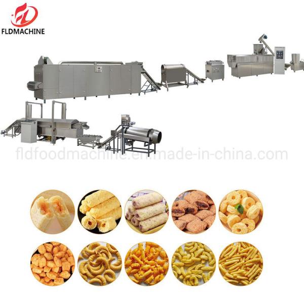 Quality Industrial Maize Puffed Snack Food Manufacturing Machine Line for sale