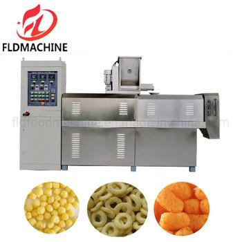 Quality Caramel Crispy Popcorn Corn Puffs Snacks Food Machine Corn Puffed Food Extruder Machine Corn Puffed Production Line for sale