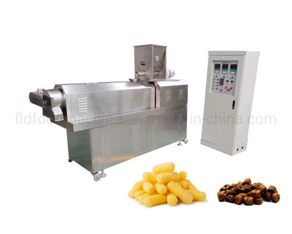 Quality Caramel Crispy Popcorn Corn Puffs Snacks Food Machine Corn Puffed Food Extruder for sale
