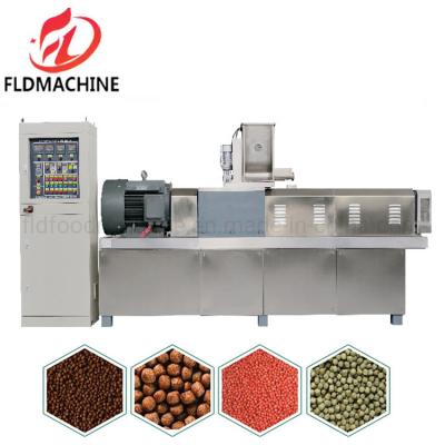China Auto Aquarium Fish Feed Machine Extruder Fish Food Making Production Pellet Plant for sale