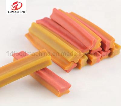 China 22X2X4m Pet Treats Extruder for Various Shapes Round Dog Chews Snack Food Processing for sale