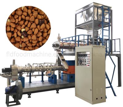 China 5-10 T/H Trout Floating Fish Feed Production Line with Bulking Machine Type Twin Screw for sale