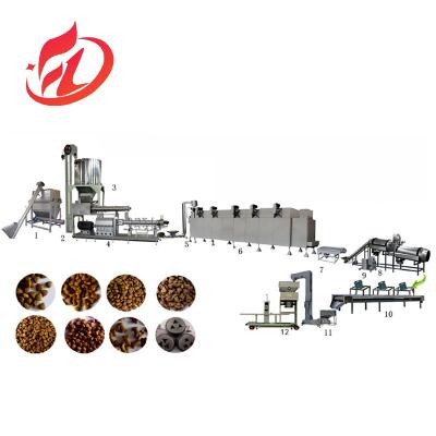 China ABB Motor Floating Fish Feed Extruder Machine for 800-1500kg/H Pet Food Production Line for sale