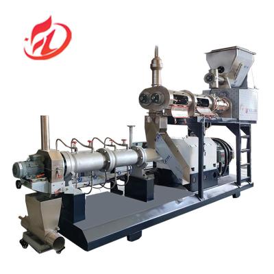 China Twin Screw Bulking Machine Fish Feed Dog Food Cat Pet Chew Snack Food Making Machine for sale