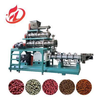 China LG Electric Parts Wet Expansion Fish Feed Production Line Pet Food Extruder Machine for sale
