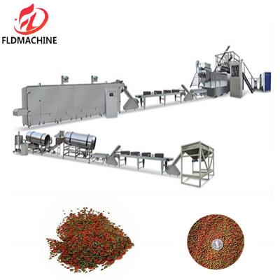 China Feed Fish Food Processing Machine Floating Pellets Fish Feed Machine Automatic Fish Feed Granule Production Line for sale