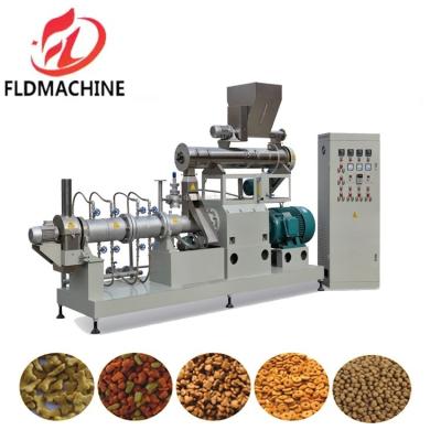 China Jinan Fld Company Floating Fish Feed Animal Feed Pellet Production Line With Screen Mesh for sale