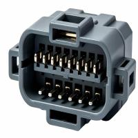 Quality 16 Pin Automotive Connector Male Head Cover Injection Mold - PA66 PBT PPA IP67 for sale