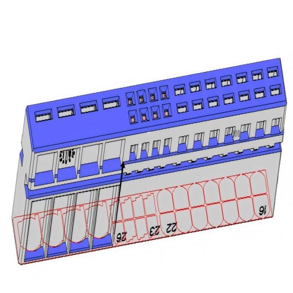 Quality Automotive Modular Connector Housing Injection Mold - PA66 PBT PPA Oil Impact Resistant Plastic Tooling for sale