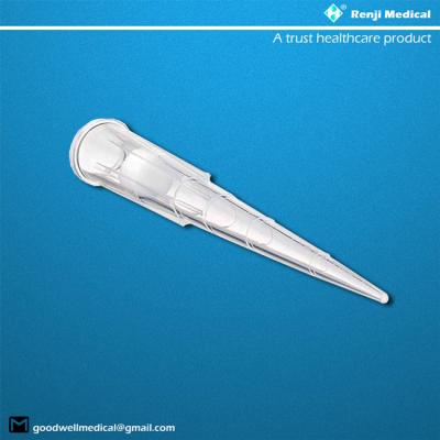 China De ultra duidelijke Uiteinden van de polypropyleen Steriele Pipet, 200 Microliter-Pipetuiteinden Te koop