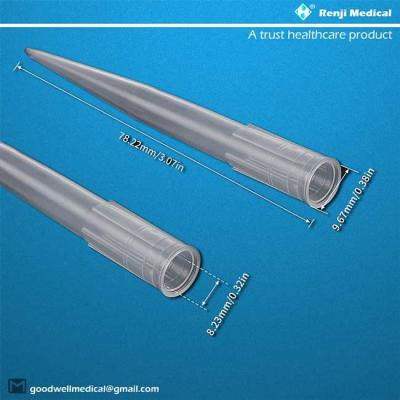 Cina Certificazione materiale del CE di Renji Sterile Pipette Tips Polypropylene in vendita