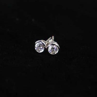 China Wholesale 14K Gold Luxury Diamond Stud Earrings 1 Carat DEF Lab Grown Perfect Gift for Wedding for sale