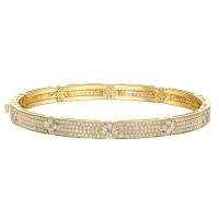 Quality Customized 18K Gold Diamond Cluster Bracelet IGI GIA Lab Grown Diamond for for sale