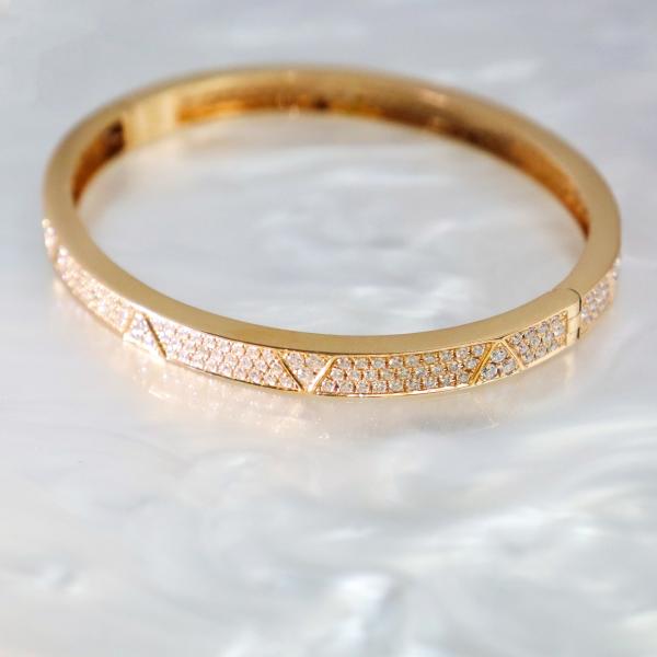 Quality Customized 18K Gold Diamond Cluster Bracelet IGI GIA Lab Grown Diamond for for sale