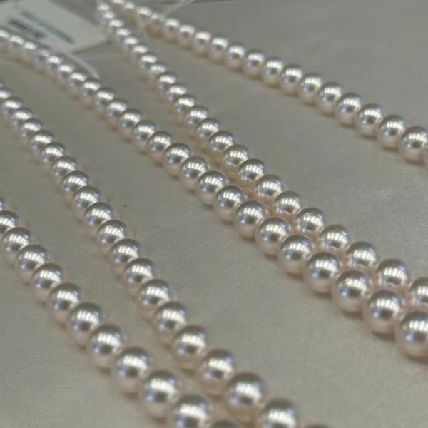 Quality Fine Colorful Jewelry 6-6.5mm Japan Akoya Sea Pearl Necklace Jewellery Hot Sale for sale