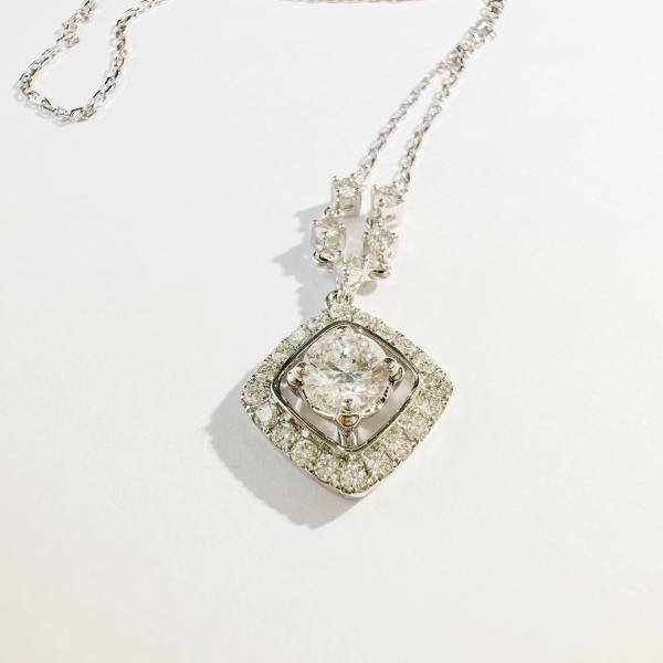 Quality Customized Luxury 18k Gold Diamond Necklaces for Women Dainty Square Diamond for sale