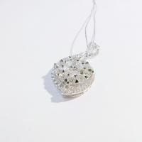 Quality Handmade 18K Gold Luxury Pendant Dainty Diamond Cluster Fashion Jewelry for for sale