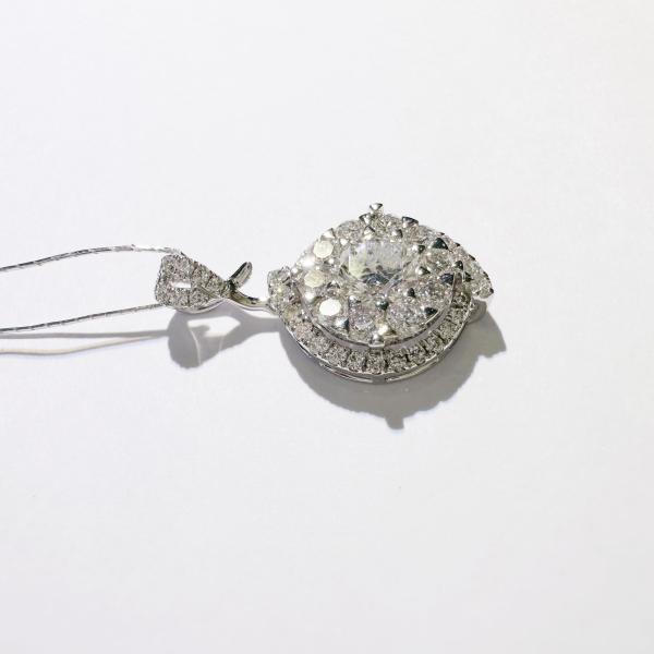 Quality Handmade 18K Gold Luxury Pendant Dainty Diamond Cluster Fashion Jewelry for for sale