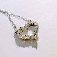 Quality Customized Luxury 18K Gold Heart-Style Pendant Handmade Diamond Necklaces for for sale