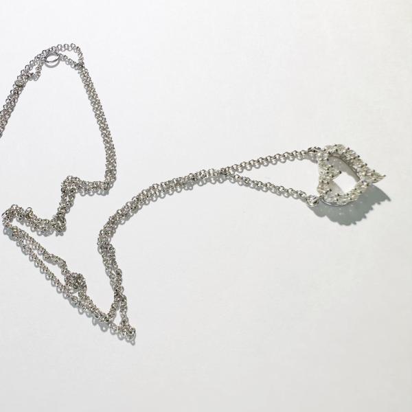 Quality Customized Luxury 18K Gold Heart-Style Pendant Handmade Diamond Necklaces for for sale