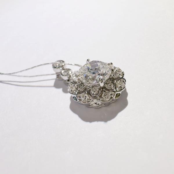 Quality Handmade Luxury 18k Gold Diamond Cluster Pendant Customized Fashion Jewelry for sale