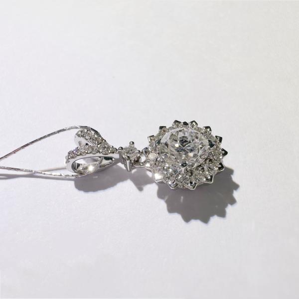 Quality Handmade Luxury 18K Gold Diamond Pendant Necklace New Style Fashion Jewelry for for sale