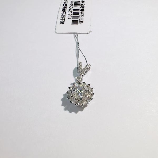 Quality Handmade Luxury 18K Gold Diamond Pendant Necklace New Style Fashion Jewelry for for sale