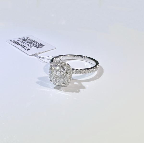 Quality Customized 18K Gold Cluster Diamond Ring IGI GIA Lab Grown Diamond for for sale