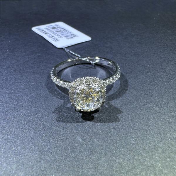 Quality Customized 18K Gold Cluster Diamond Ring IGI GIA Lab Grown Diamond for for sale