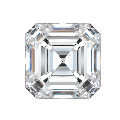 China Asscher Cut 0.5-2.5 Carat Lab Grown Diamonds HPHT CVD D E F G H Color VVS VS 3EX Loose IGI Certified GIA Certificate for sale