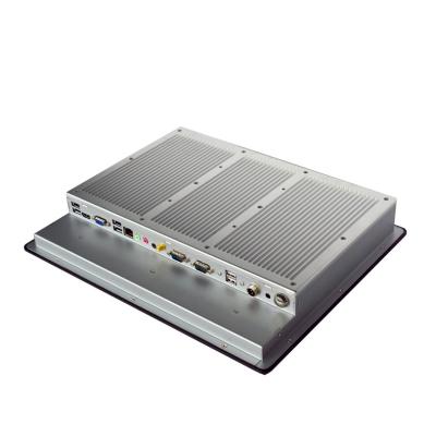 China 15'' Embedded LCD Rugged HD All In One Fanless Resistive Panel Pc Touchscreen J1900 for sale
